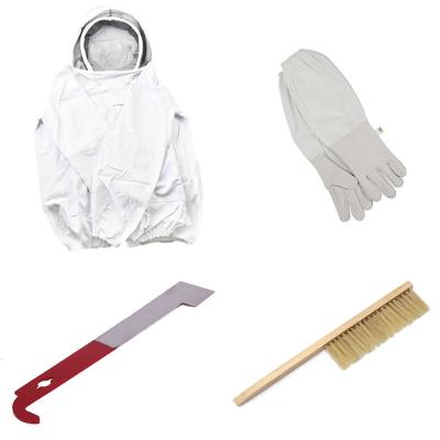 China Apiary Beekeeper Bee proof clothing Suits And Equipment Anti Bee For Beekeepers 4 Pcs for sale