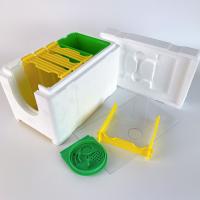 China The new second-generation 4-frame plastic feeder foam breeding king bee mating box to increase the bee colony beehive for sale