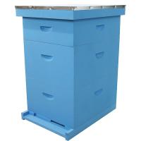 China Fully lacquered pine fir 3-layer Italian bee-in-bee standard beehive beekeeping tools for sale