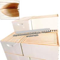 China Painted Lang-style beehive single-board export Dadan beehive subsequent box circle nest box bee set for sale