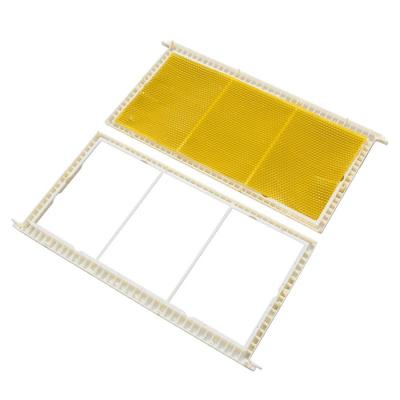 China Beekeeping Tools Honeycomb Box Frame Honeycomb Frame Plastic Nest Frame Snap Honeycomb Nest Foundation Bee Products for sale