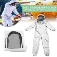 China Economical Protective Sting Proof Beekeeping Suit Full Body White Colour for sale