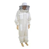 China One Piece Beekeeping Outfits Three Layer Mesh Breathable With Round Cap for sale