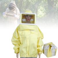 China Cotton Professional Bee Suit , Beehive Protective Clothing With Square Mesh Bee Hat for sale