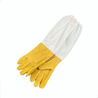 China Yellow Sheepskin Bee Sting Proof Gloves For Hands Protection for sale