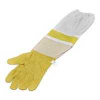 China Sheepskin Bee Gloves Beekeeping , Long Tube Sting Proof Gloves for sale