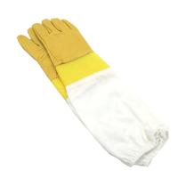 China Yellow Sheepskin Beekeeping Gloves Breathable Anti Bee Protective for sale