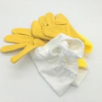 China Yellow Sheepskin Beekeeping Gloves Breathable Anti Bee Protective for sale