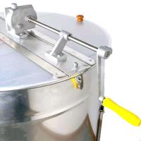 China Stainless Steel Honey Bee Honey Extractor 6 Frame Manual With Honey Flow Mouth for sale