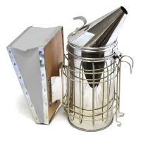 China Economical Stainless Steel Honey Bee Smoker For Beekeeping Beehives for sale