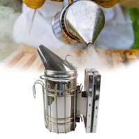 China Economical Stainless Steel Honey Bee Smoker For Beekeeping Beehives for sale