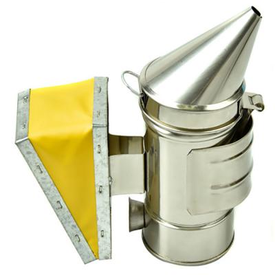 China Small Mini Bee Smoker Yellow Leather Material For Repel Bees for sale