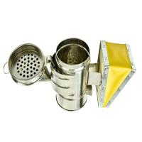 China Small Mini Bee Smoker Yellow Leather Material For Repel Bees for sale