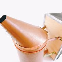 China Beehives Honey Bee Smoker With Hook Imitation Leather Wind Drum for sale