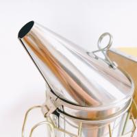 China Beekeeping Honey Bee Smoker Leather Bee Hive Smoker Apicultural tools for sale