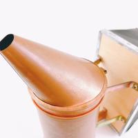 China Copper Smoker Honey Bees Hook Faux Leather Wind Drum Smoke For Bees Hive for sale