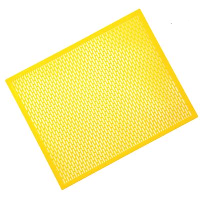 China Yellow Arc Hole Bee Hive Accessories Plastic  Honey Excluder Partition Board for sale