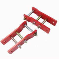 China 4x4 2 Inch Rear Leaf Spring Shackles Lift 8mm Thickness Steel for Pajero Montero NH NJ NK NL for sale