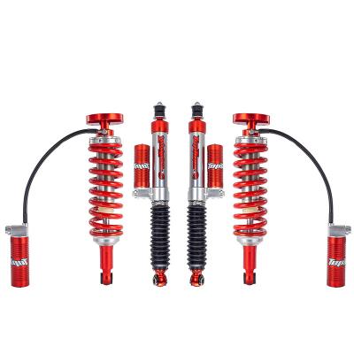 China 4x4 External Reservoir Shock Absorber Monotube Adjustable 46mm Bore 22mm Rod Steel for sale
