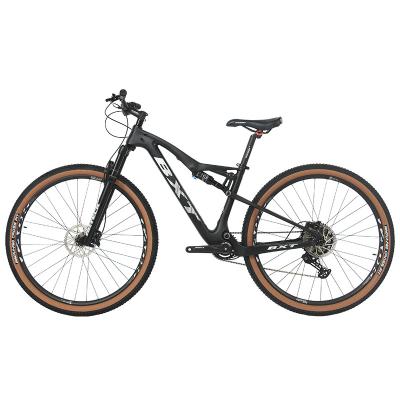 China 11 Speed Full Carbon Fiber MTB Bike 29er Dual Suspension Mountain Bicycle T1000 Frame for sale