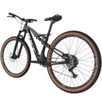 China 11 Speed Full Carbon Fiber MTB Bike 29er Dual Suspension Mountain Bicycle T1000 Frame for sale
