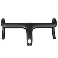 China Carbon Fiber Aero Shaping Road Bike Integrated Handlebar 420mm Drop Bar T800 for sale