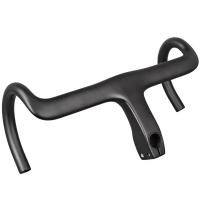 China Carbon Fiber Aero Shaping Road Bike Integrated Handlebar 420mm Drop Bar T800 for sale
