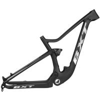 China XC Full Suspension Carbon Fatbike Frame 29er Boost Thru Axle T1000 100mm Travel for sale