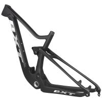 China XC Full Suspension Carbon Fatbike Frame 29er Boost Thru Axle T1000 100mm Travel for sale