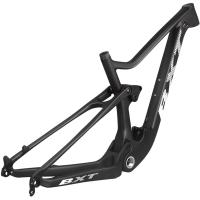 China XC Full Suspension Carbon Fatbike Frame 29er Boost Thru Axle T1000 100mm Travel for sale