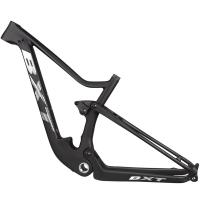 China XC Full Suspension Carbon Fatbike Frame 29er Boost Thru Axle T1000 100mm Travel for sale