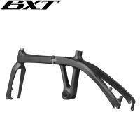 China 20 inch Carbon Folding Bike Frame Disc Brake T1000 Folding Frameset with Carbon Fork for sale