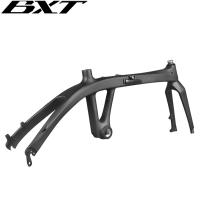 China 20 inch Carbon Folding Bike Frame Disc Brake T1000 Folding Frameset with Carbon Fork for sale