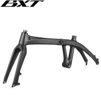 China 20 inch Carbon Folding Bike Frame Disc Brake T1000 Folding Frameset with Carbon Fork for sale