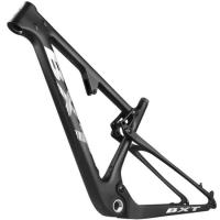 China 29er Full Suspension Carbon Mountain Bike Frame T1000 100mm Travel Boost 148x12mm for sale