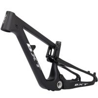 China 20 inch Carbon Full Suspension MTB Frame 80mm Travel Boost 148x12mm Kids Bike Frame for sale