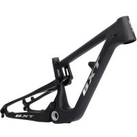 China 20 inch Carbon Full Suspension MTB Frame 80mm Travel Boost 148x12mm Kids Bike Frame for sale