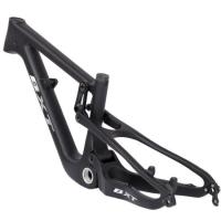 China 20 inch Carbon Full Suspension MTB Frame 80mm Travel Boost 148x12mm Kids Bike Frame for sale