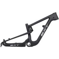 China 20 inch Carbon Full Suspension MTB Frame 80mm Travel Boost 148x12mm Kids Bike Frame for sale