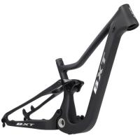 China 24 Inch Carbon Full Suspension MTB Frame T1000 90mm Travel Boost 148x12mm Kids XC Enduro Bicycle Frame for sale