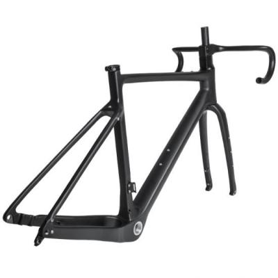 China T1000 Full Carbon Fiber Gravel Bike Frameset 700C Hidden Cable Disc Brake for sale