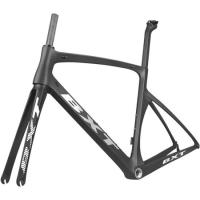 China 700C Carbon Road Bike Frame T1000 V Brake Rim Brake 49cm 52cm 54cm 56cm for sale
