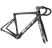 China Carbon Fiber Disc Brake Road Bike Frame 700C T1000 Matte Black Gloss Black 49cm 52cm 54cm 56cm for sale
