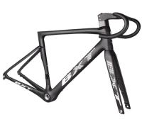 China Carbon Fiber Disc Brake Road Bike Frame 700C T1000 Matte Black Gloss Black 49cm 52cm 54cm 56cm for sale
