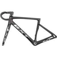 China Carbon Fiber Disc Brake Road Bike Frame 700C T1000 Matte Black Gloss Black 49cm 52cm 54cm 56cm for sale