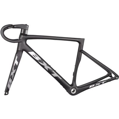 China Carbon Fiber Disc Brake Road Bike Frame 700C T1000 Matte Black Gloss Black 49cm 52cm 54cm 56cm for sale