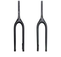 China 27.5 Thru Axle Carbon Fiber Rigid Fork T1000 MTB Disc Brake 100mm 110mm for sale