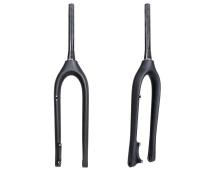 China 27.5 Thru Axle Carbon Fiber Rigid Fork T1000 MTB Disc Brake 100mm 110mm for sale
