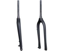 China 27.5 Thru Axle Carbon Fiber Rigid Fork T1000 MTB Disc Brake 100mm 110mm for sale