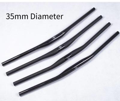 China T1000 Carbon MTB Handlebar 35mm Diameter 760-800mm Wide Aero Design for sale